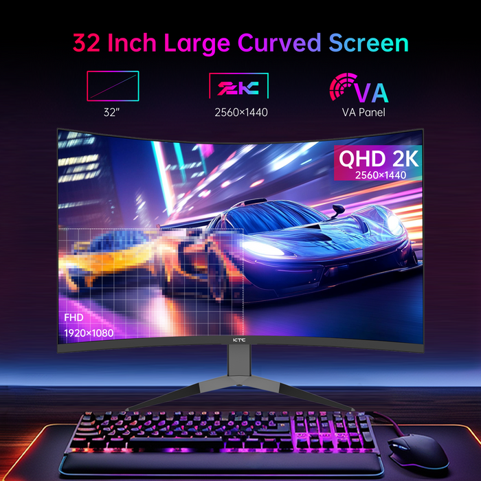 32" 240Hz Curved Monitor | 1000R Gaming Monitor