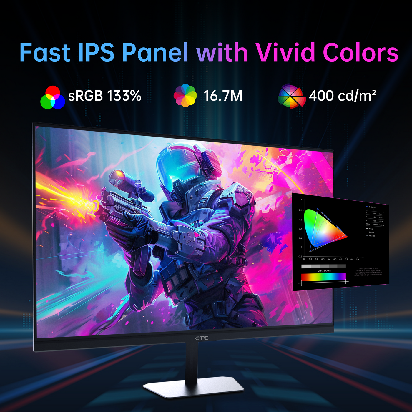 27" 300Hz | Gaming Vertical Monitor - Fast IPS