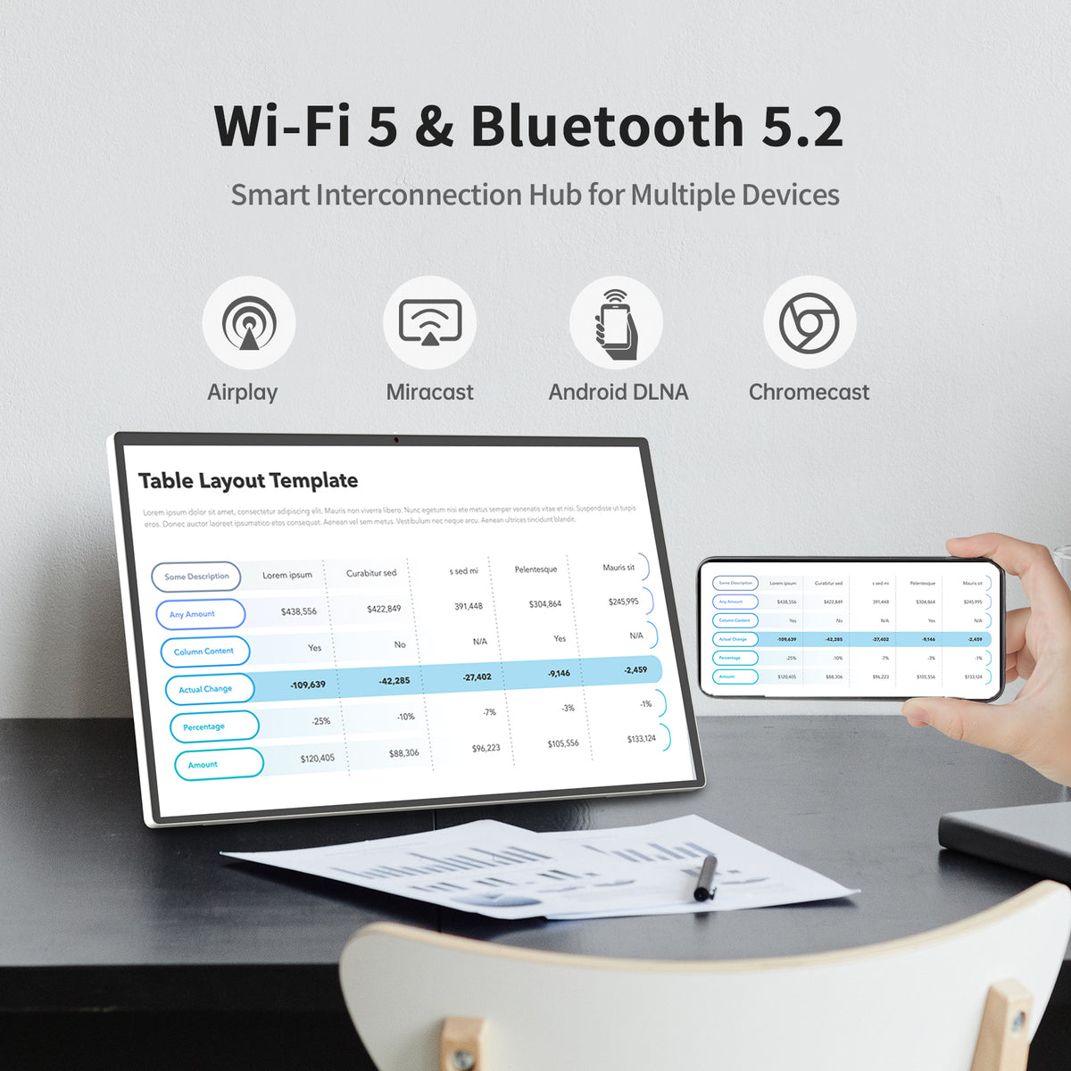 25" 1080P | Portable Google EDLA Touch Screen Display