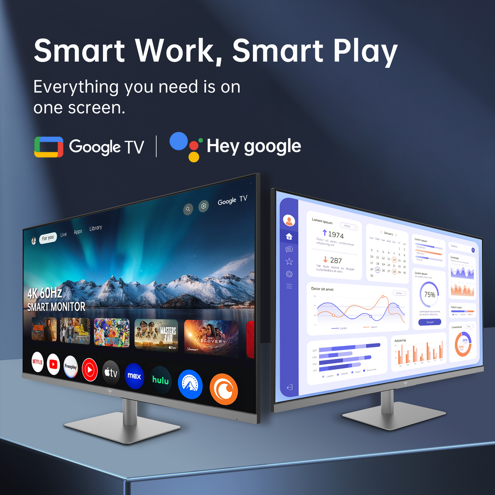 32-inch 4K Smart Monitor | Google TV, Netflix, UHD
