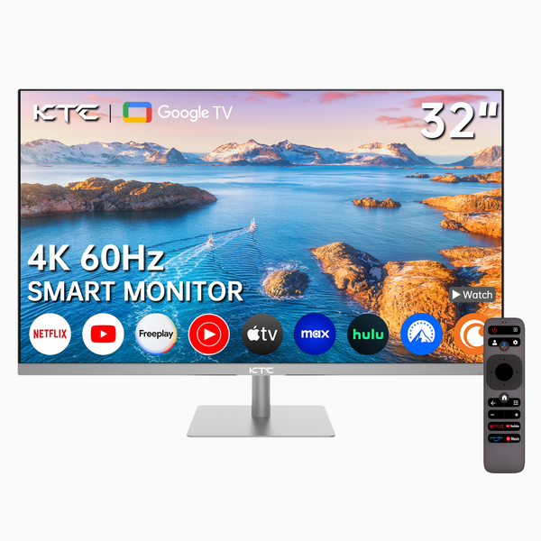 KTC 32'' 4K Smart Monitor with Google TV in Netflix Audio Licensed