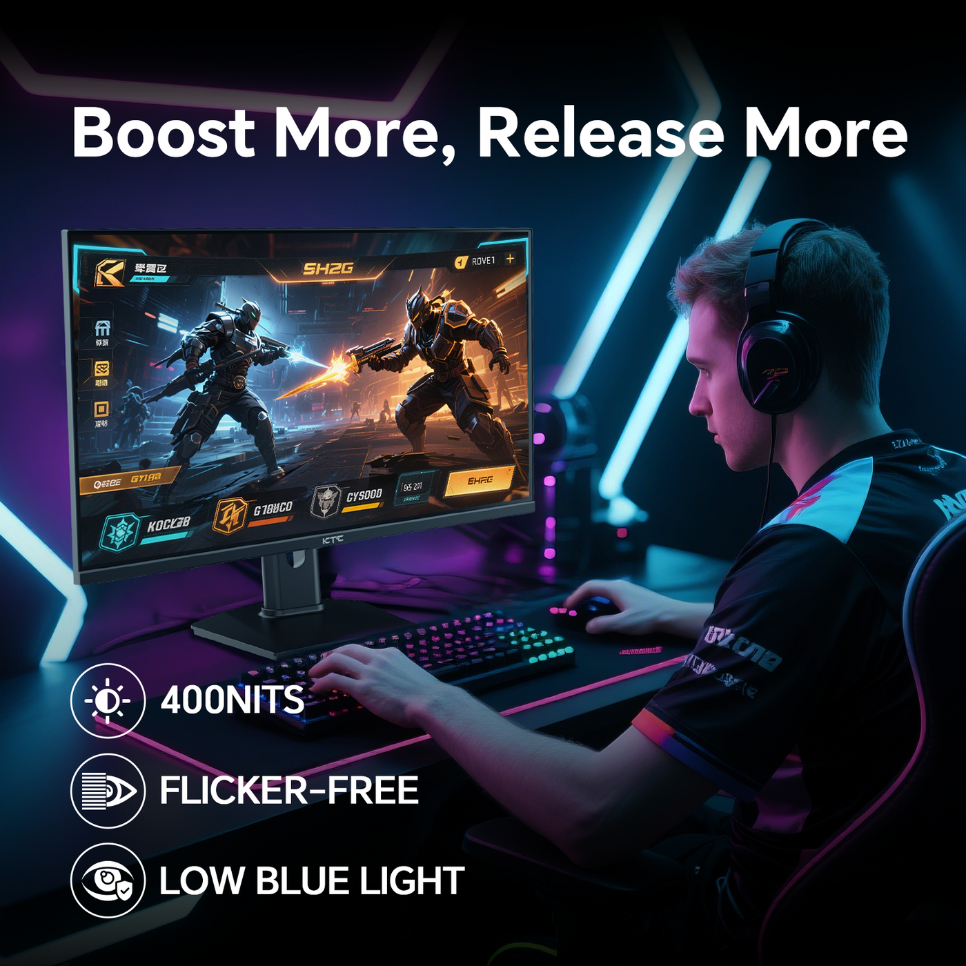 24" 180Hz QHD Gaming Monitor | Fast IPS Monitor for Esports