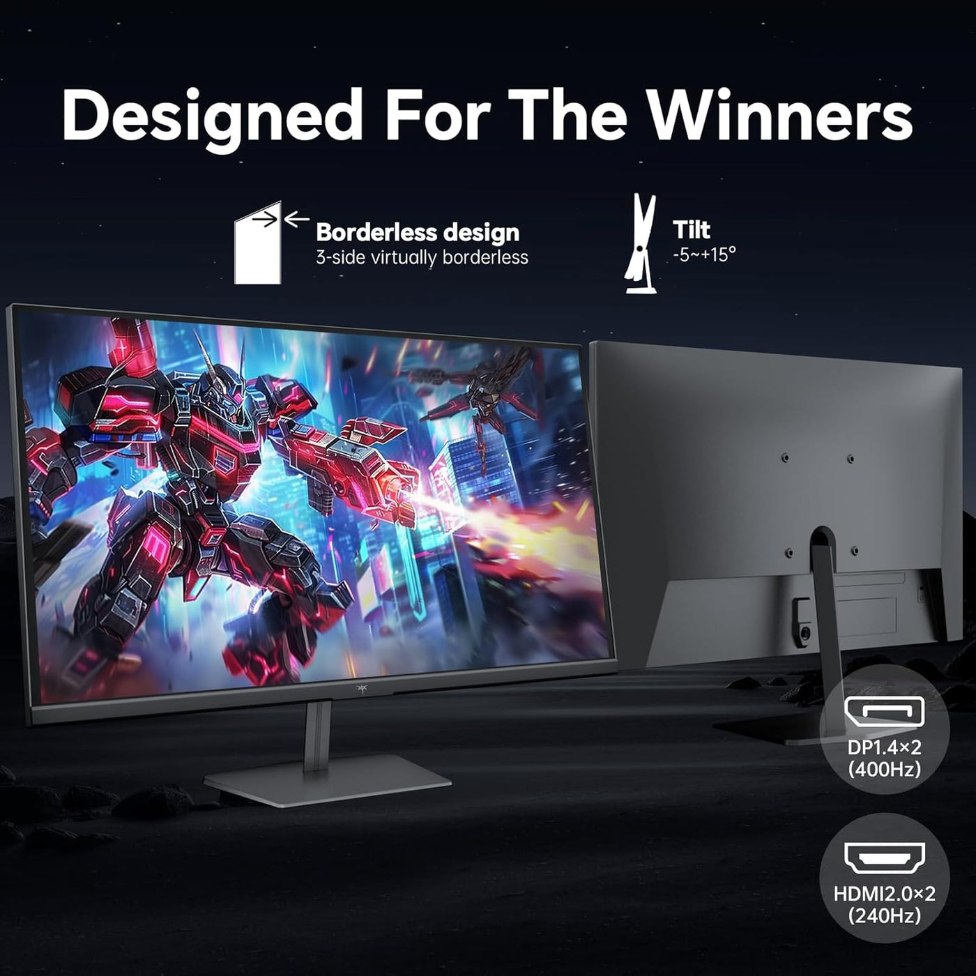 24.5" 400Hz OC Fast IPS Gaming Monitor | 1ms FHD HDR400 - KTC