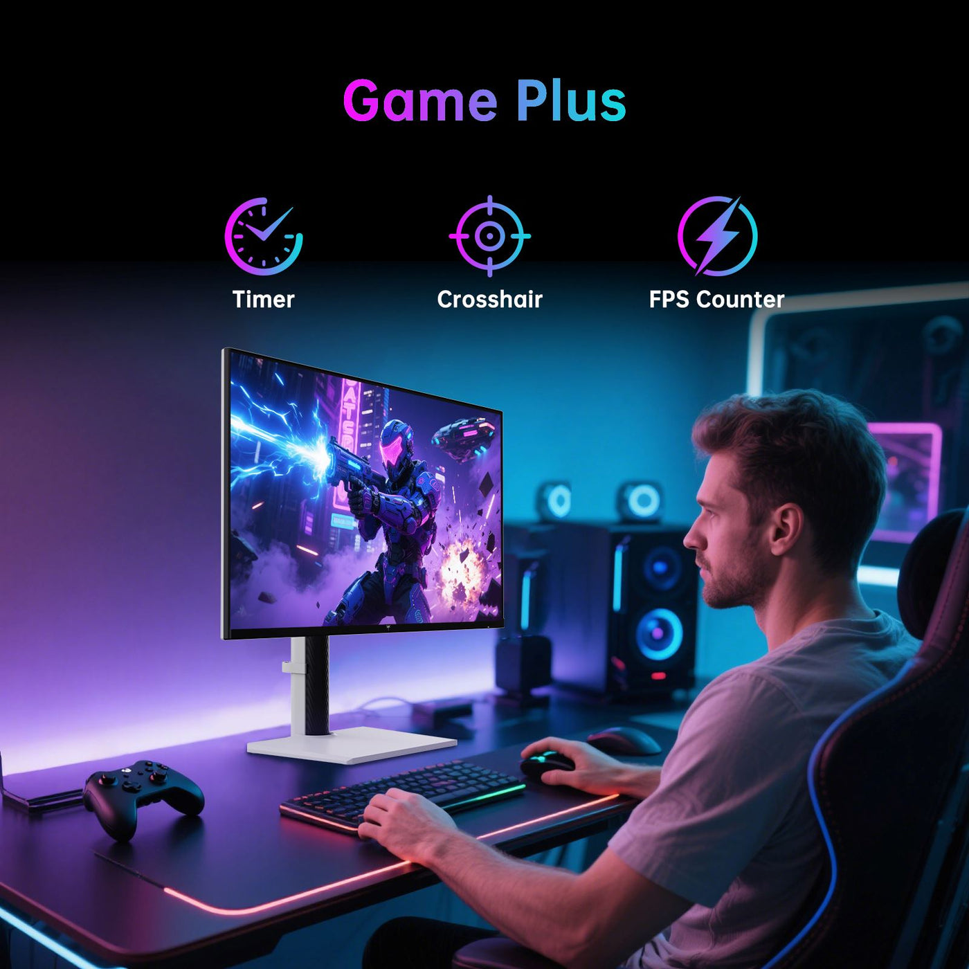27" 4K 160Hz & 1080p 320Hz Dual-Mode Gaming Monitor