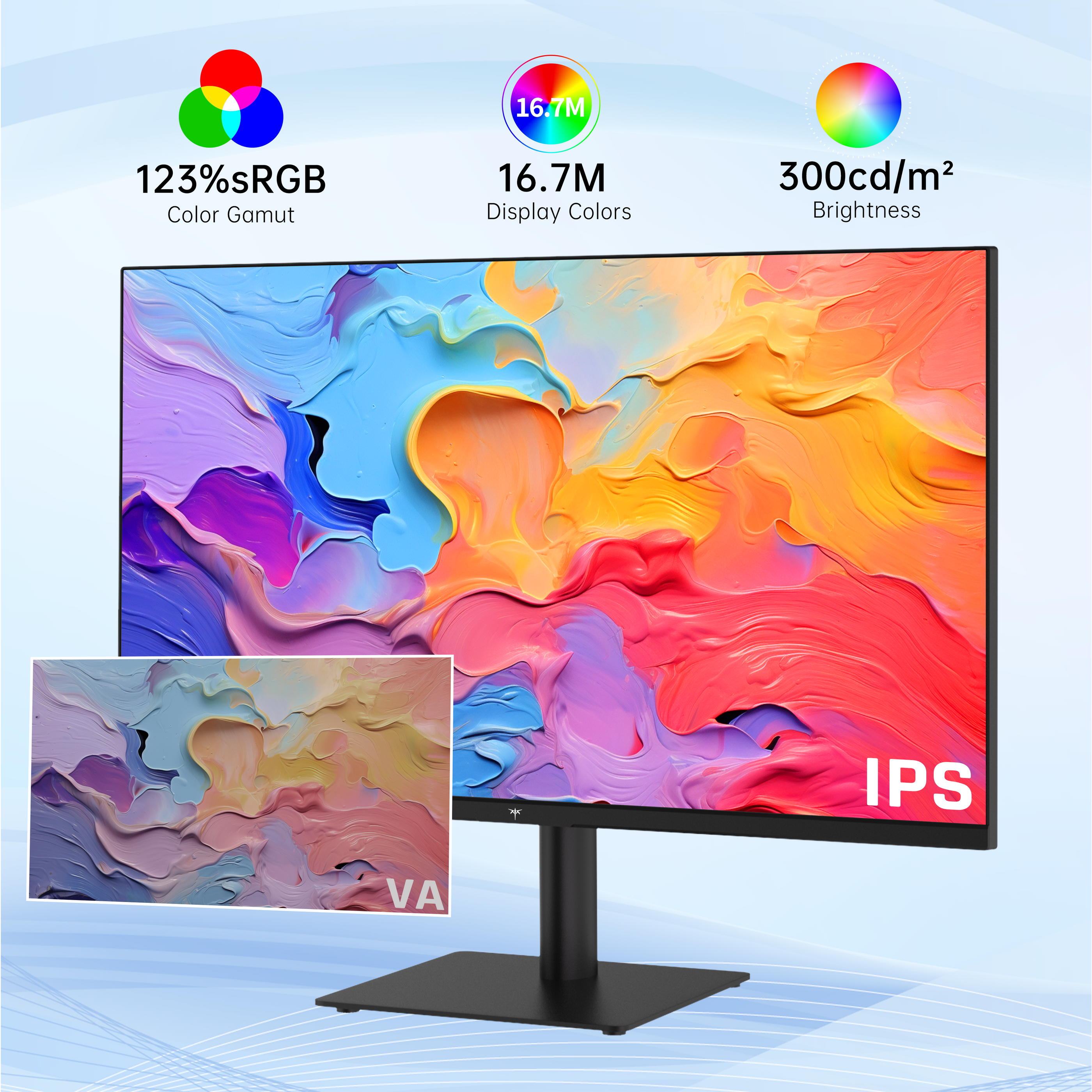 24/27" 2K IPS Monitor | 100Hz QHD Display for Home & Gaming