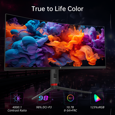 KTC 34" 2K 165Hz/1ms 1500R Curved Gaming Monitor | H34S18S