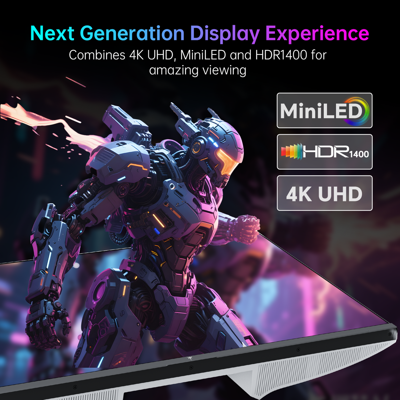 27" 4K 160Hz Mini-LED Monitor with HDR1400