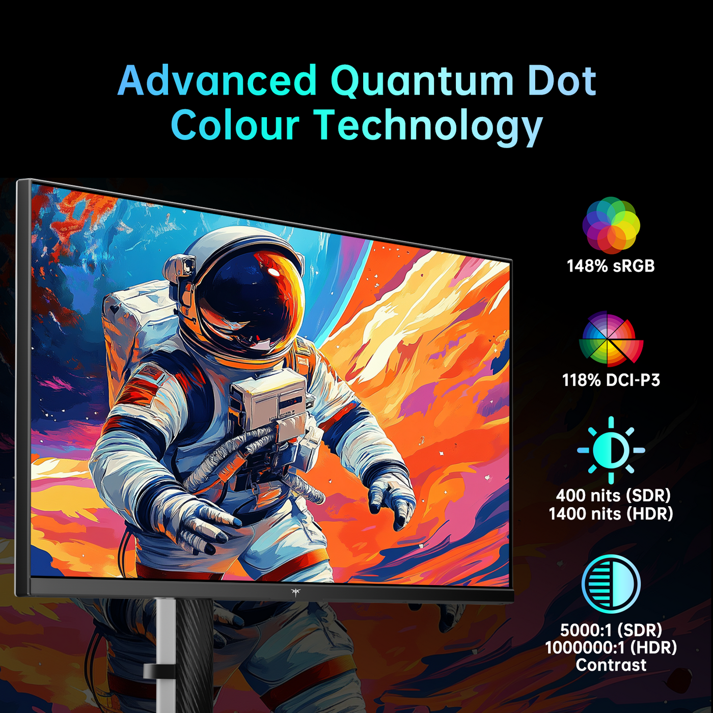 27" 180Hz Mini LED Monitor | WQHD, HDR1400 Visuals